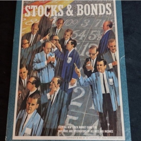 Toys | Vintage Stocks Bonds Game Retro 196s 3m Bookshelf Game | Poshmark